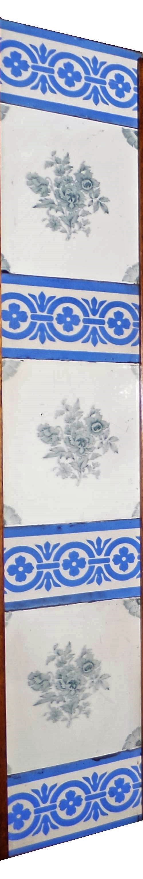 Buy Online: Antique Victorian Minton Blue tone Tile set