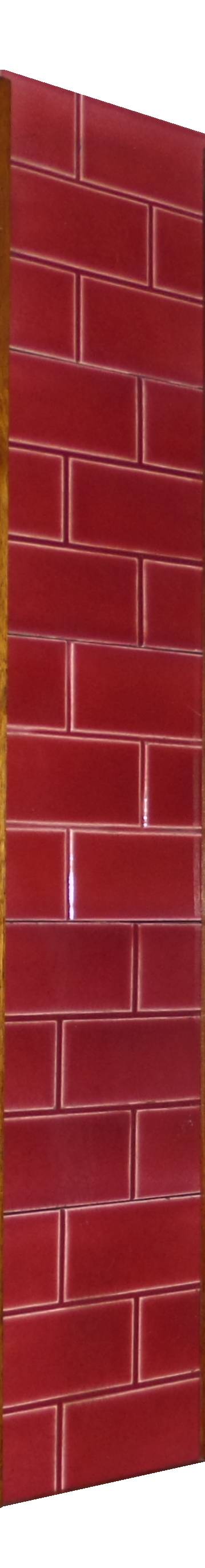 Buy Online: ANTIQUE EDWARDIAN LIGHT RED BRICK Fireplace TILE SET