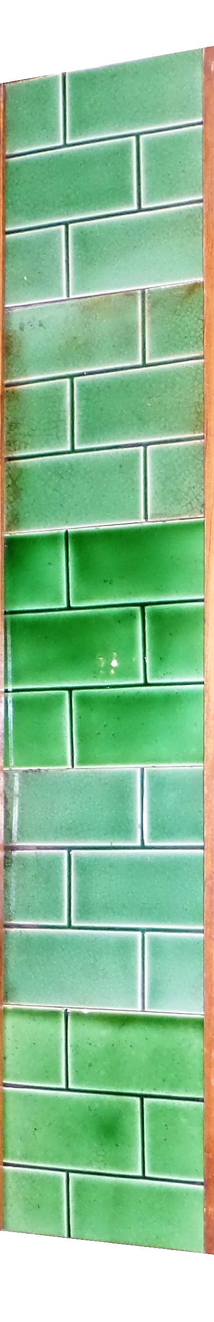 Buy Online: Antique Green Brick Effect Fireplace Tile Sets